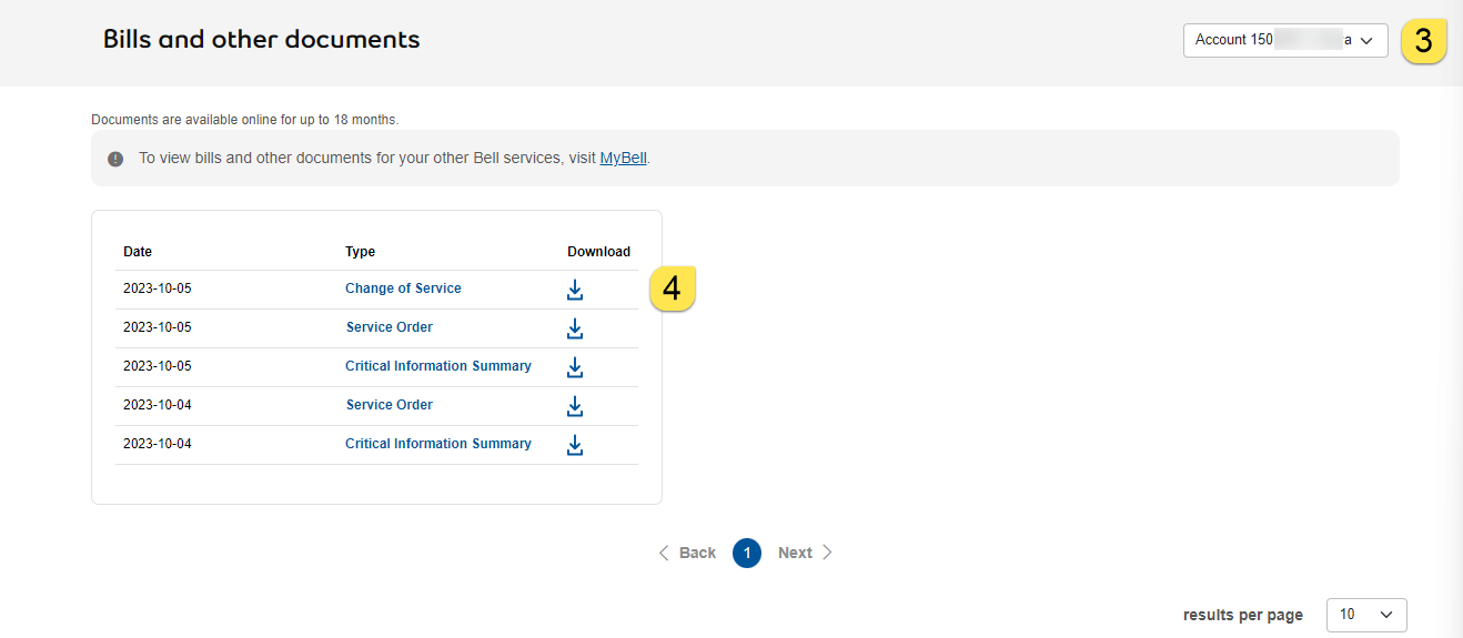 View Documents and Invoices